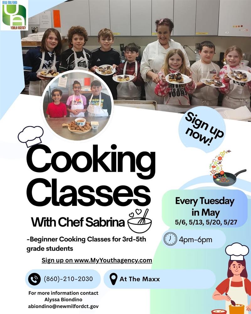 New Milford Youth Agency: Cooking Classes With Chef Sabrina