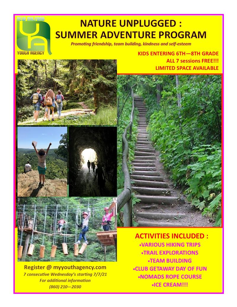 New Milford Youth Agency: Nature Unplugged : Summer Adventure Program